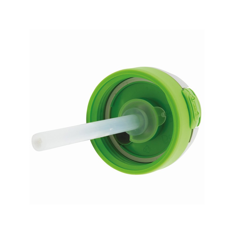 Gourde inox isotherme 1 litre, bouchon sport avec paille